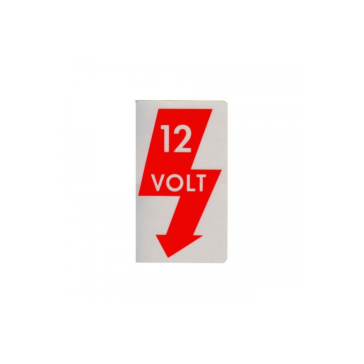 T1 T2 sticker 12V on A-pillar, 4,00