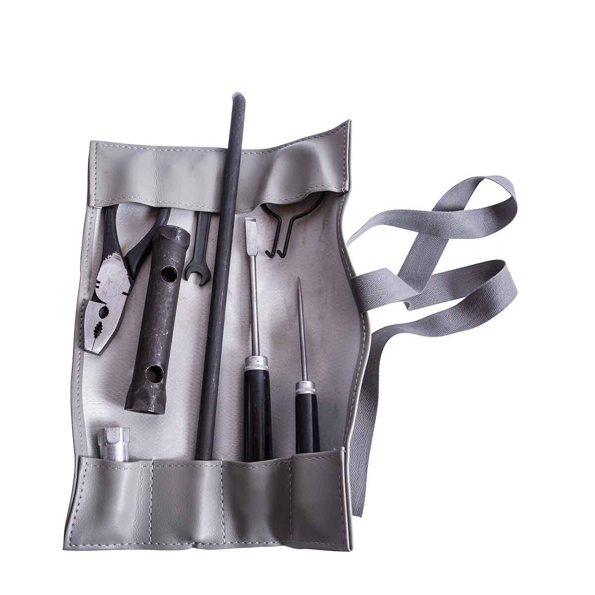 Type2 split Tool Kit in Smooth Grey Canvas, Top, 125,50