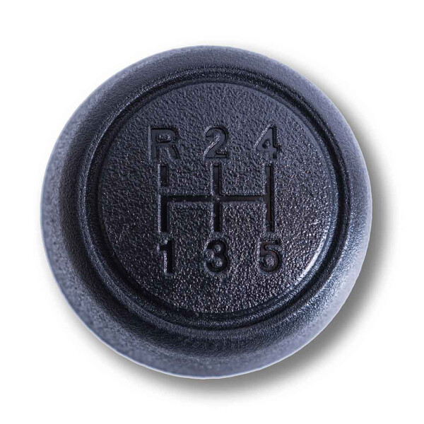 T25 Gear knob for 5 speed, satin black, orig. VW, OEM partnr. 2517111 ...