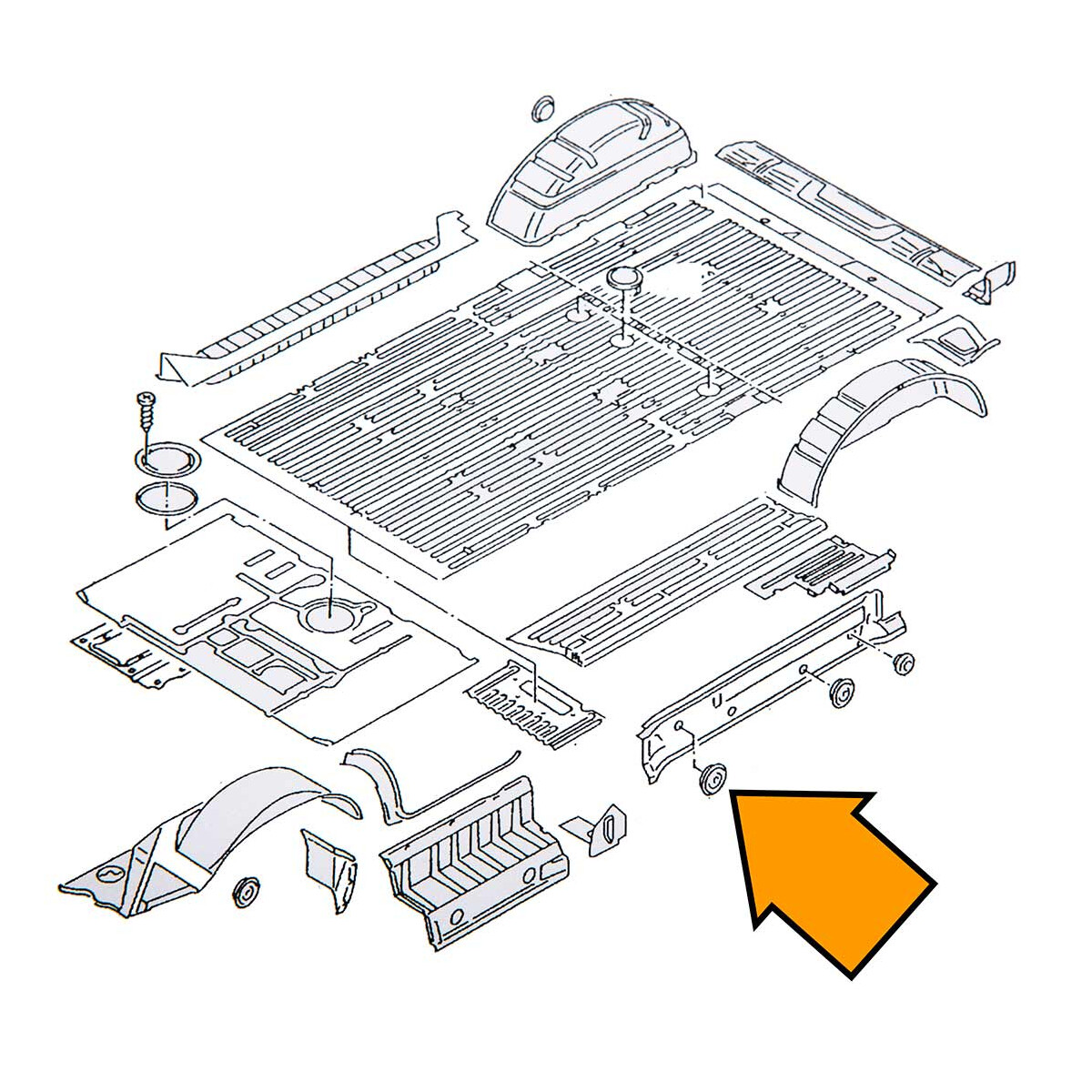 T4 T5 dorpeldop orig. VW, N10104101 1K0899185, 1,50