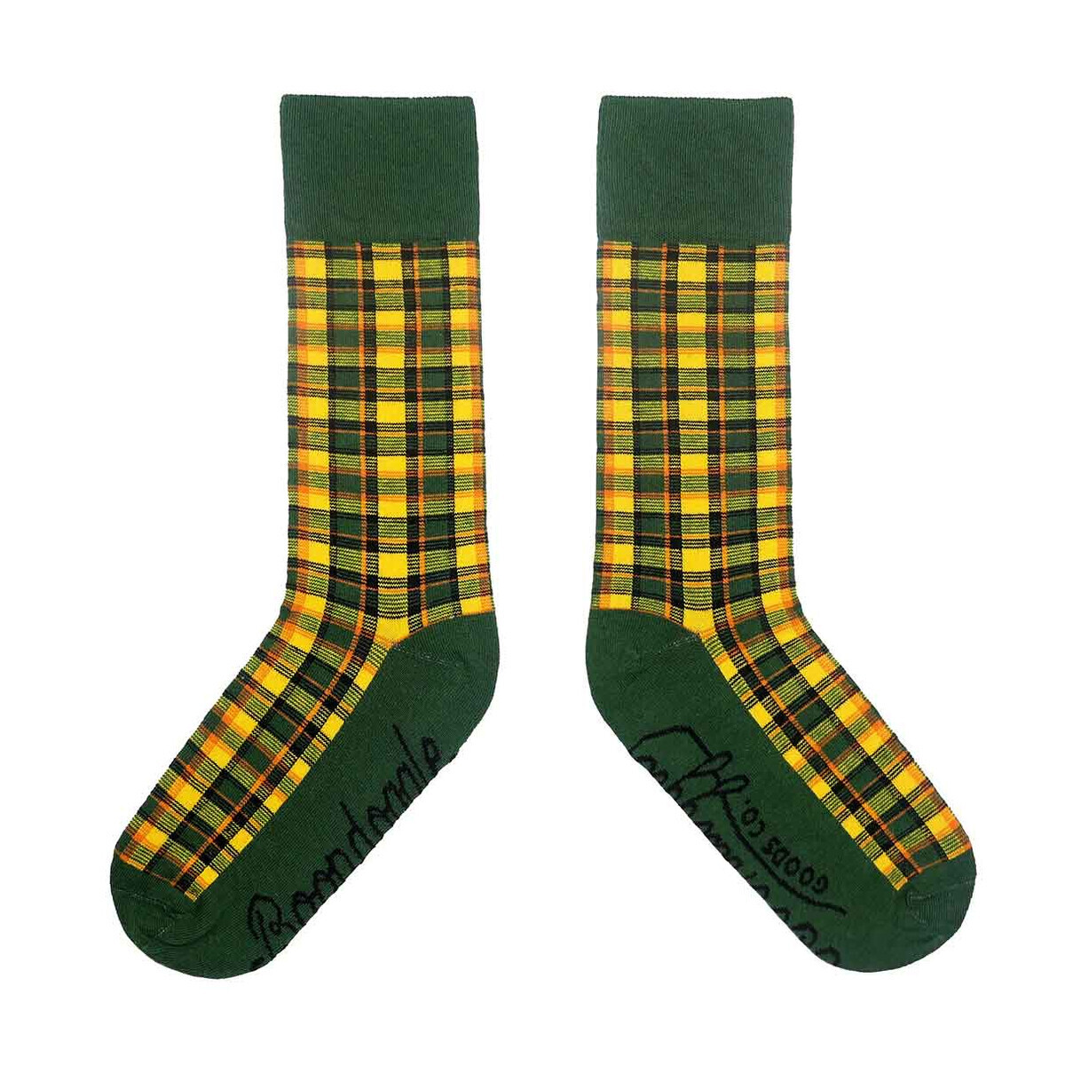 Westfalia-Style 70's Bus Plaid Socks (Yellow), 34,00