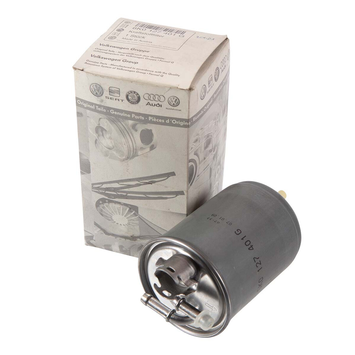 VW Seat Kraftstofffilter für Vorwärmung Volkswagen Originalteil Vergl ...
