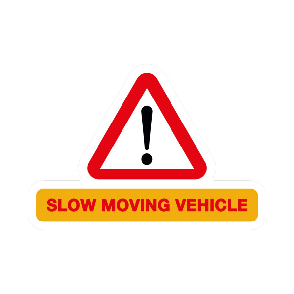 Slow moving vehicle magneetplaat 287x200mm, 27,77