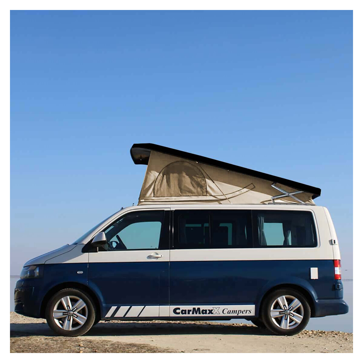 T5 T6 Camper Roof 2.0 black with open sky beige with TUV, 6.705,00