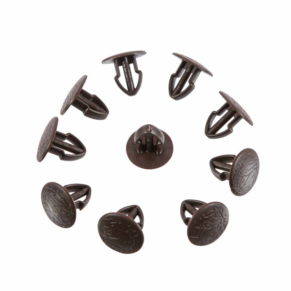 T25 set of 10 trim clips brown for repro- trim BUS-ok Exclusive, Top ...