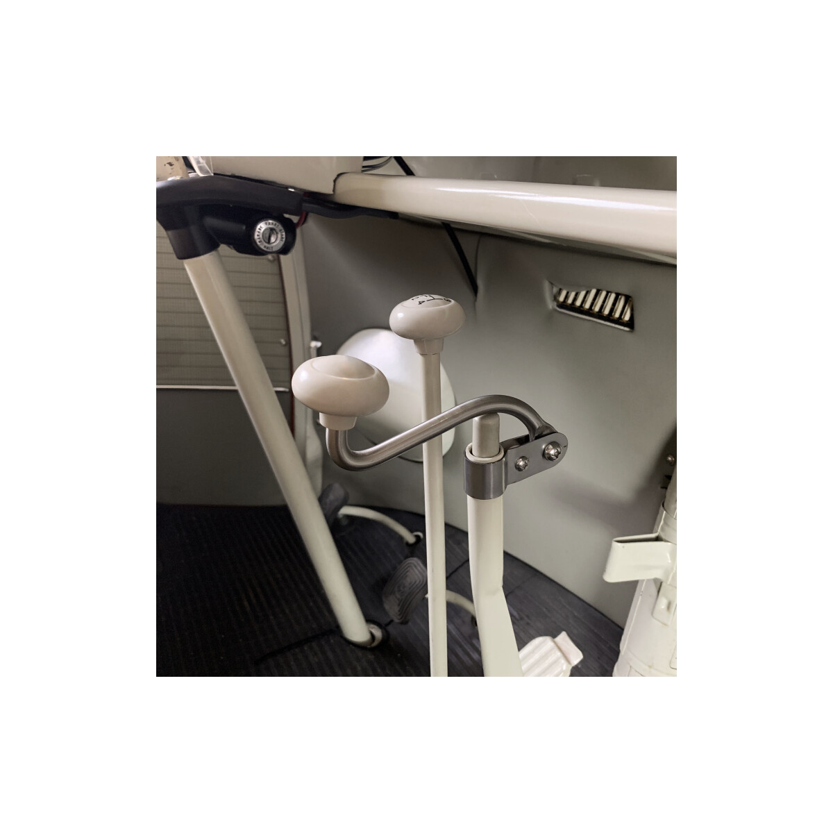 Type2 Split 55-67 Handbrake Extender stainless steel, 66,61