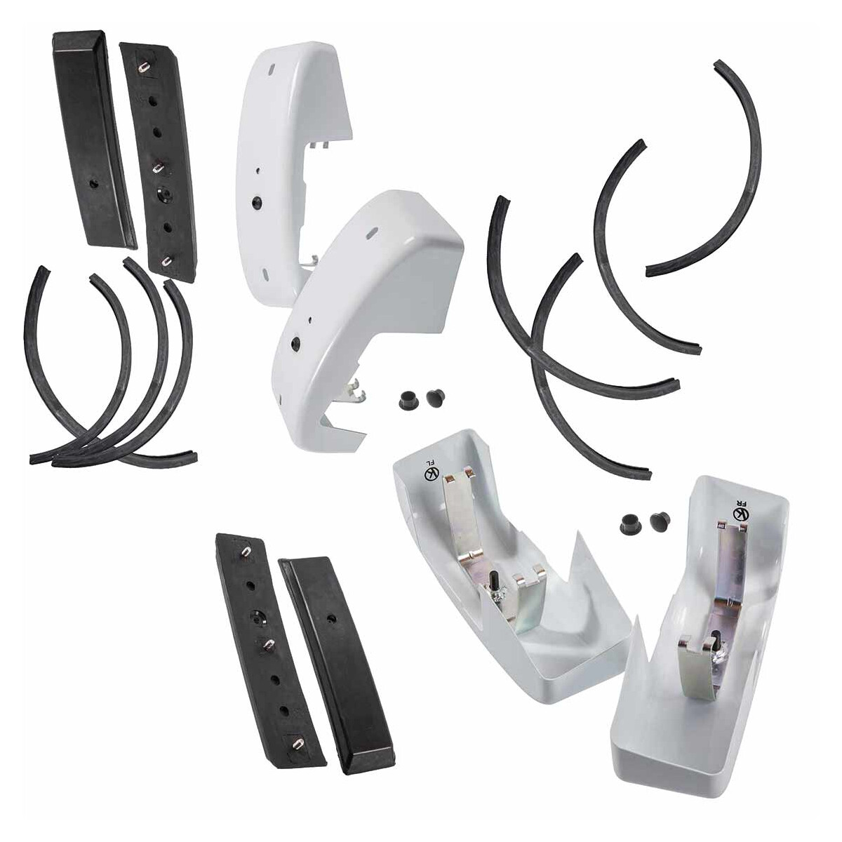 Type2 bay Set Bumper Over Rider front & rear 8.72- Complete, 525,00