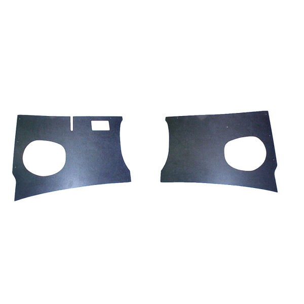 Type2 Split 1955 - 1959 Lower front kick panels ABS plastic black, 66,61