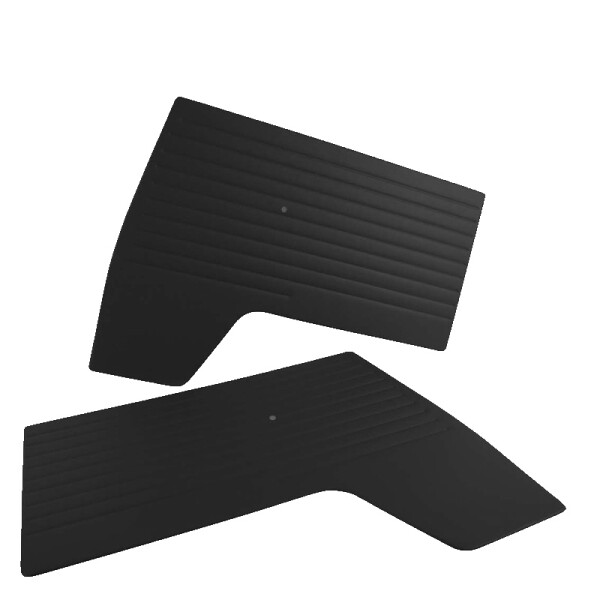 Type2 Split door panels BLACK vinyl TOP! pair, 250,00