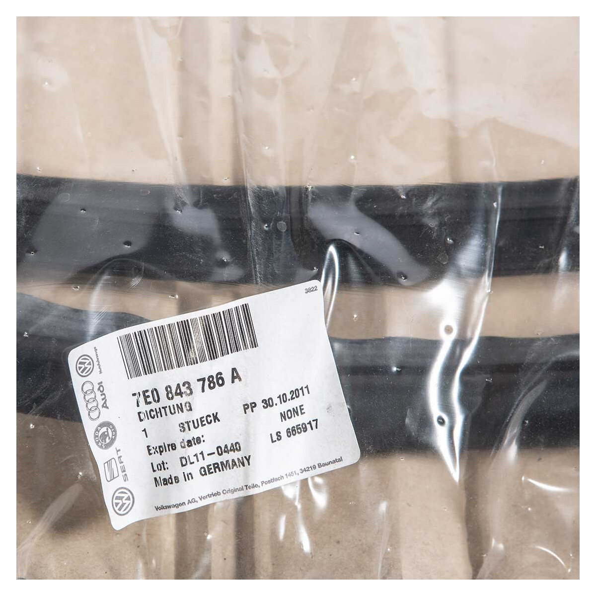 T5/T6 Sliding Door Seal Offside (Right) for bus with sensor VW Origin ...