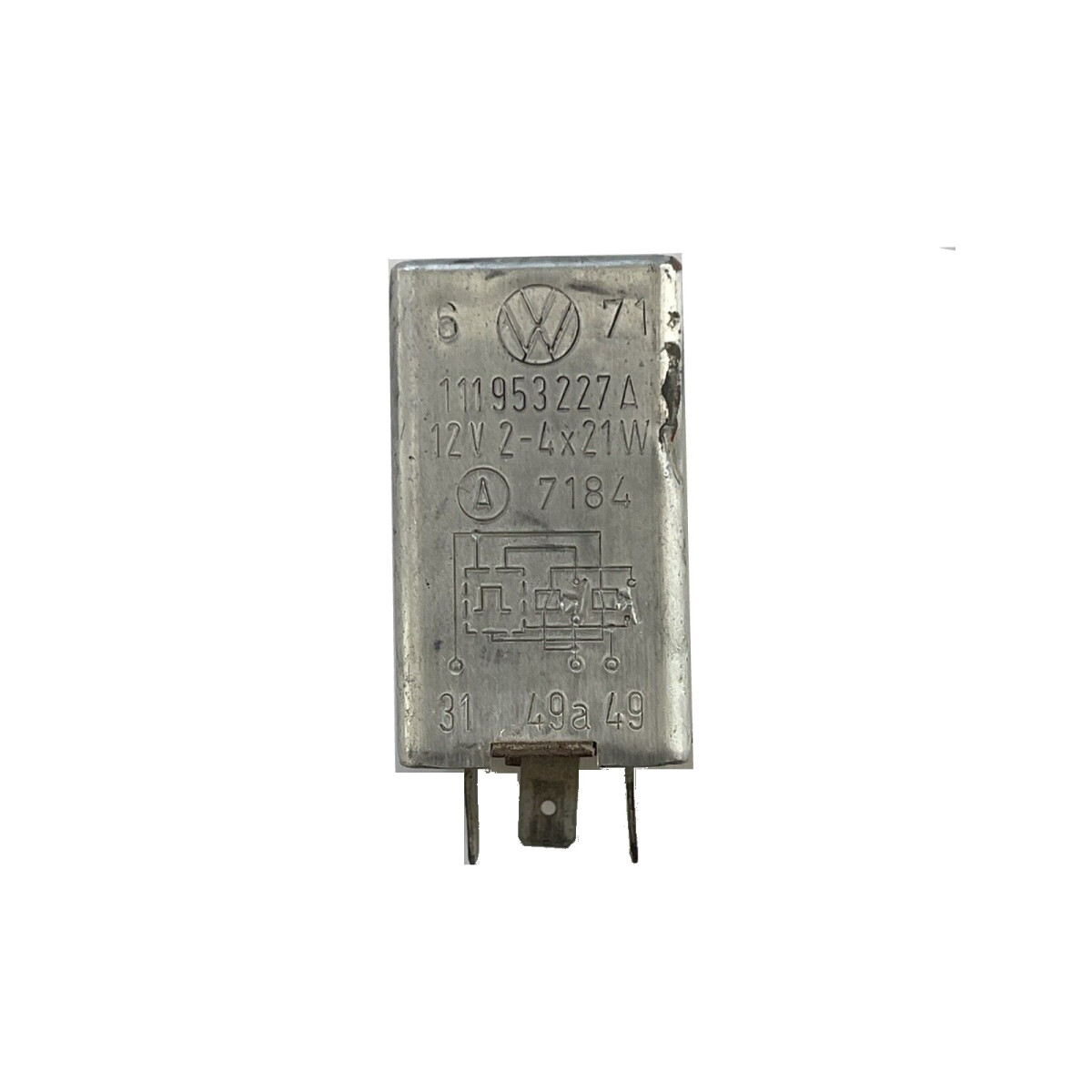 Relais orig.VW 111953227A 12V 4x21W, 22,20