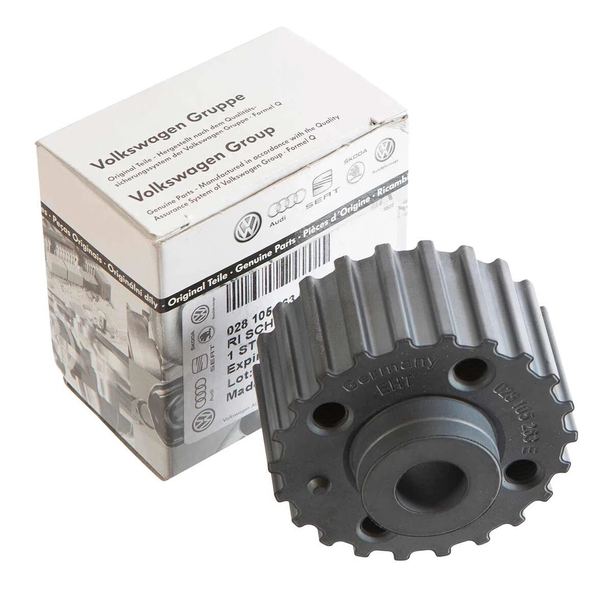 T3 T4 crankshaft sprocket Original Volkswagen OEM-nr. 028 105 263E, 28,00