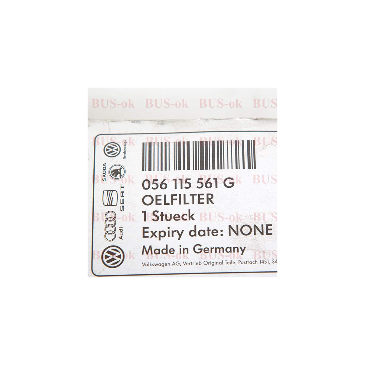 T4 Oilfilter for 1.8-2.0l petrol engine Volkswagen Original Part OEM ...