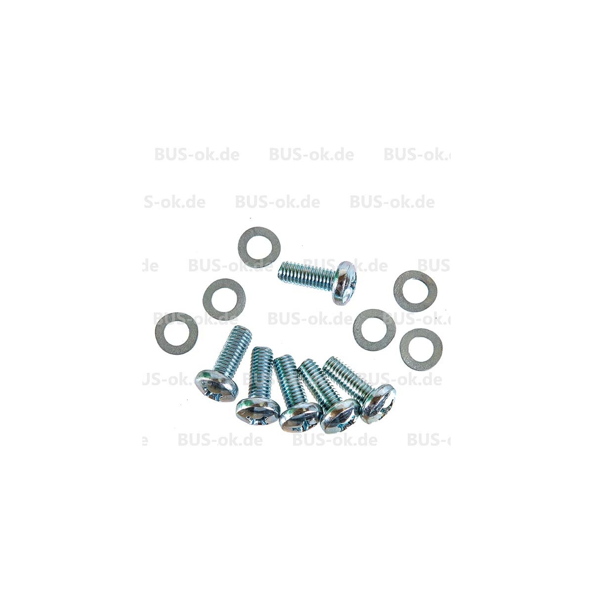 VW-Bus Type2 early bay Screw-Set to fit the dashboard 6 Screws, 5,40