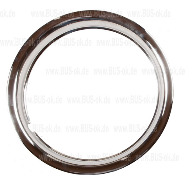 Whitewall (2cm white) Trims Set with stainless Trim Rings for 15in Wh ...