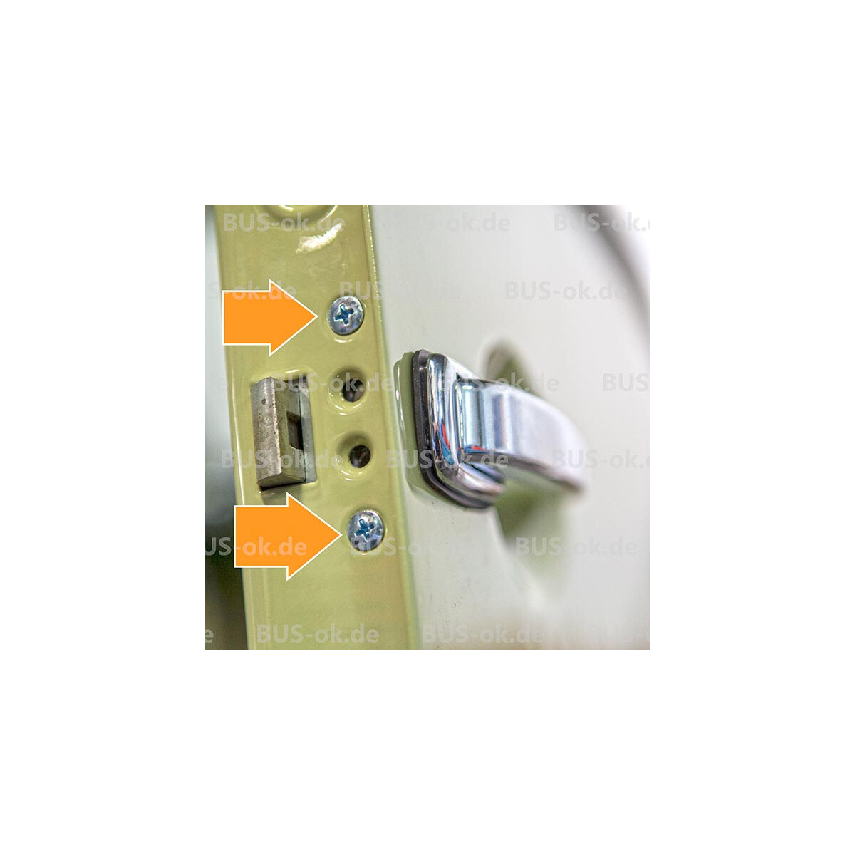 Type2 split screw set for lock to door OEM partnr. N 142701, 1,80