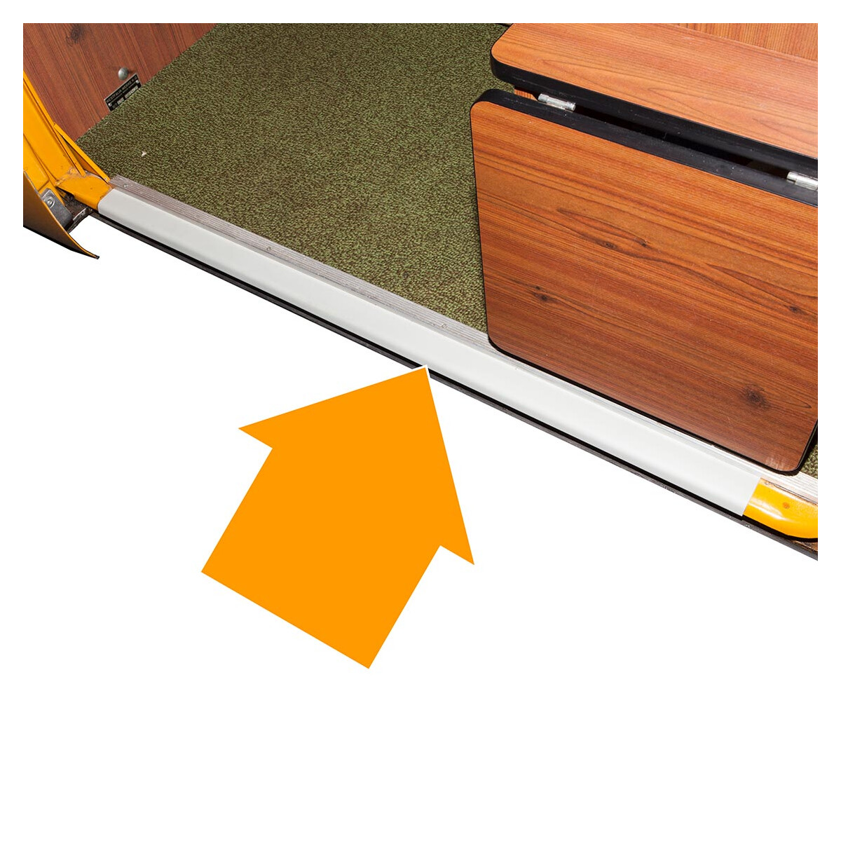 Type2 Bay Sliding door sill cover plastic T2 TOP! OEM-Nr. 231-070-05 ...