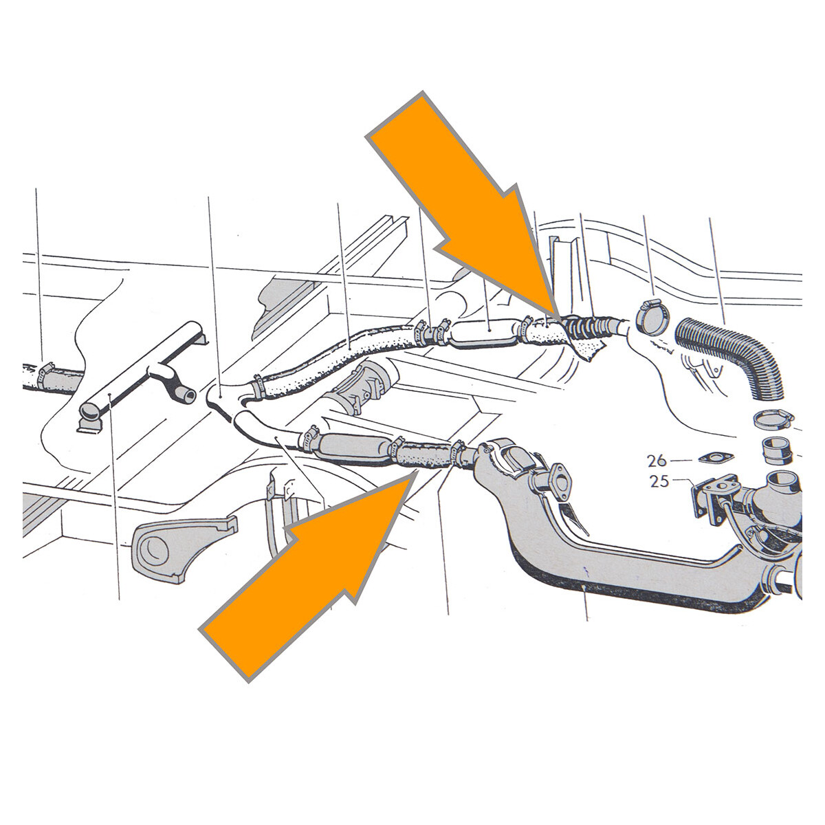 Type2 Split Heater Tube Insulation Wrap, OE-Nr. 211-255-719E, 23,50