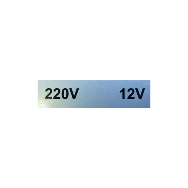Sticker 220V / 12V, 3,50